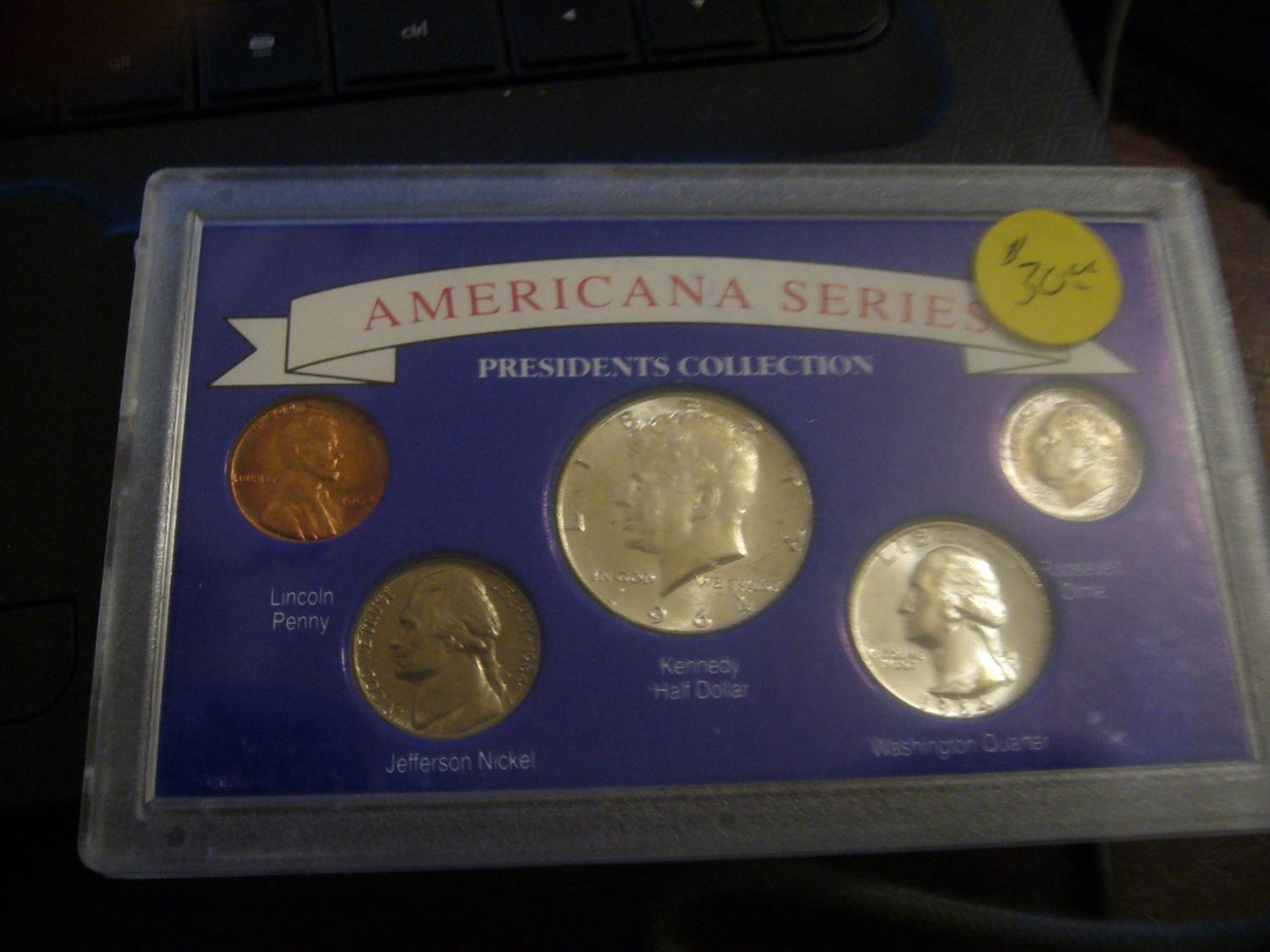 AMERICANA SERIES 1964 KENNEDY COIN SET