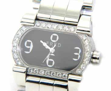 FRED Paris Stainless Steel Diamond Watch