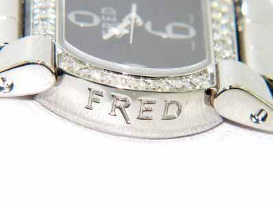 FRED Paris Stainless Steel Diamond Watch