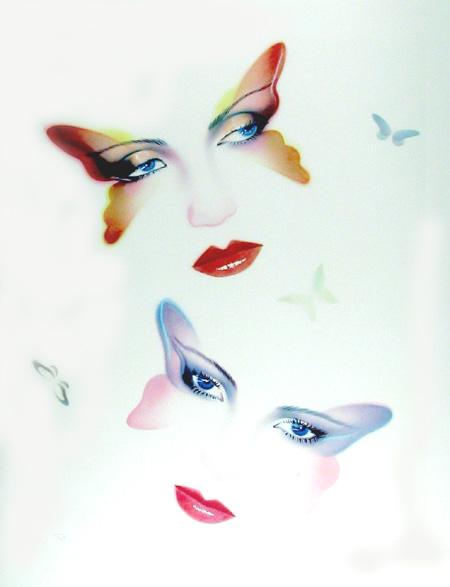 Pater Sato, Butterflies, Lithograph