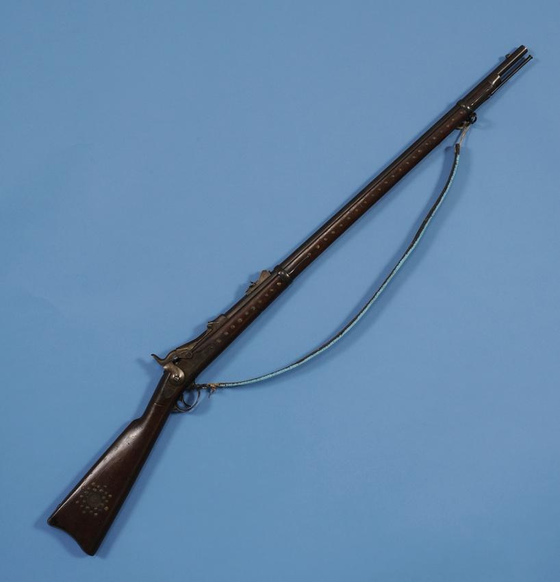 1878 Springfield Black Powder Rifle Decorated with Square Shank Brass ...