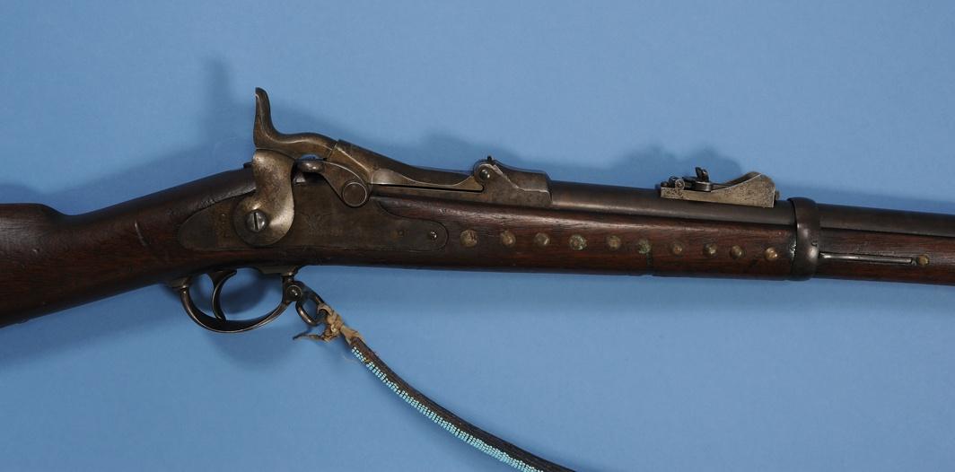 1878 Springfield Black Powder Rifle Decorated with Square Shank Brass ...
