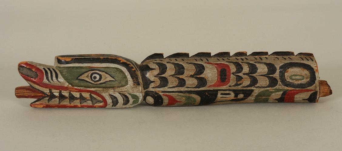 Rare Kwakiutl Sisiutl Form Ceremonial Pipe Stem - Blunden Harbour, B.C ...