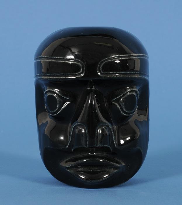 Henry Hunt Ceramic Mask Signed Henry Hunt 5" H. 4" W. Fine Condition