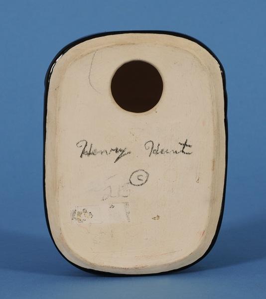 Henry Hunt Ceramic Mask Signed Henry Hunt 5" H. 4" W. Fine Condition