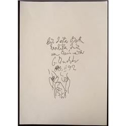 Georg Baselitz Original Signed Expressionist Drawing