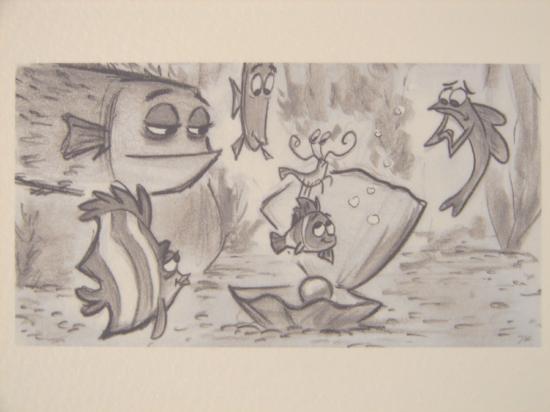 FINDING NEMO Disney LE Print Art TANK GANG + Remarque