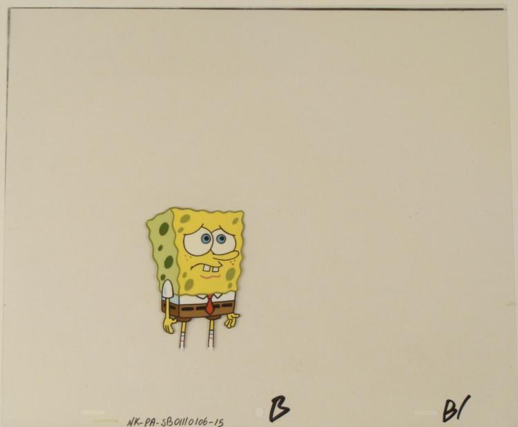 Blue Eyes Cel Original SpongeBob Production Art Cool