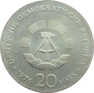 Germania Repubblica Democratica (1949-1990) 20 marchi 1976, moneta ...