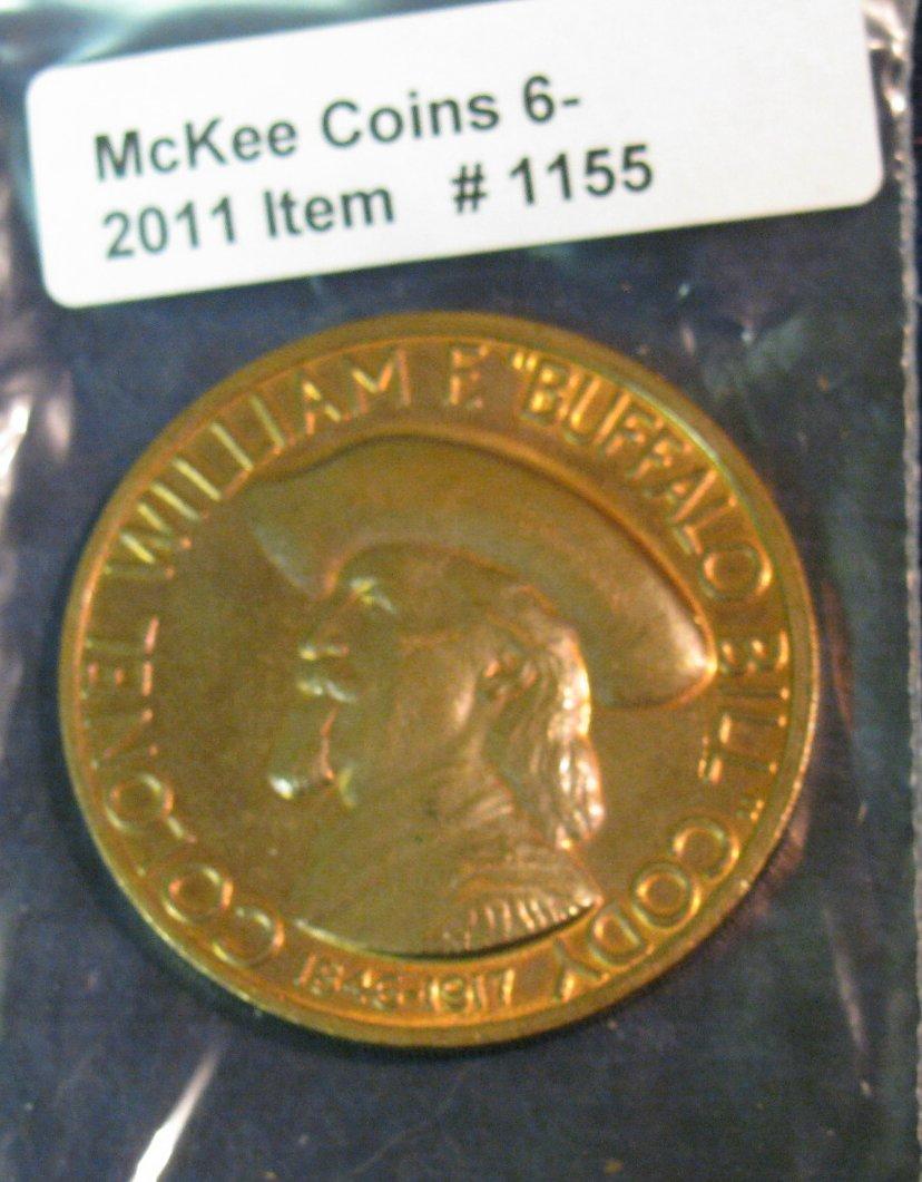 1155. Col. William F. "Buffalo Bill" Cody 1846-1917 Medal