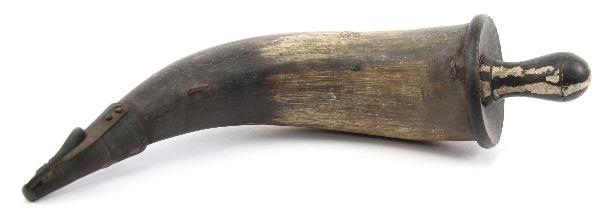 18TH CENTURY BRITISH GUNNERS POWDER HORN