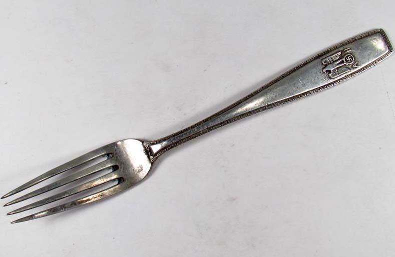RARE GERMAN NAZI DICTATOR ADOLF HITLER FORMAL PATTERN DESSERT FORK