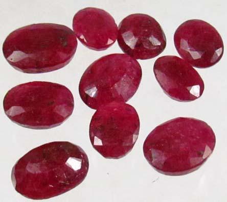 121.7 CTS. NATURAL AFRICAN BLOOD RED RUBIES