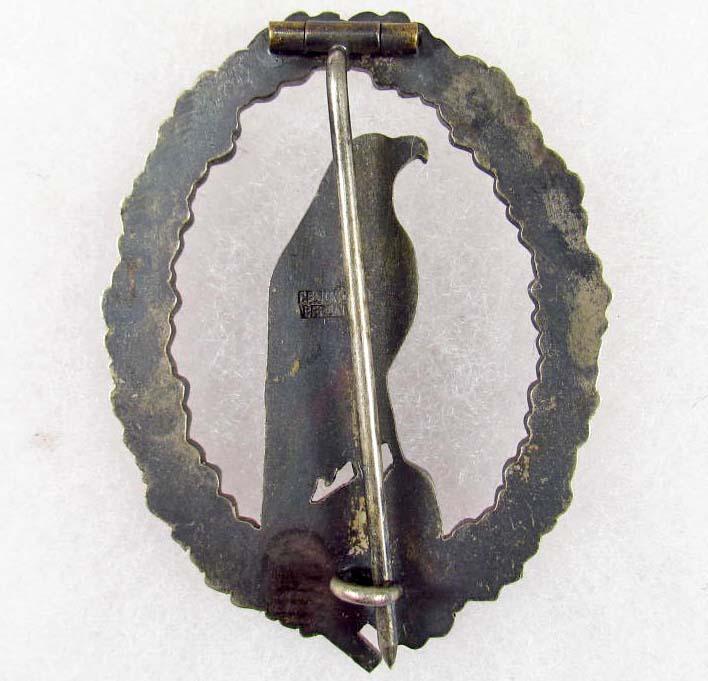 RARE GERMAN NAZI LUFTWAFFE RETIRED PILOT BADGE