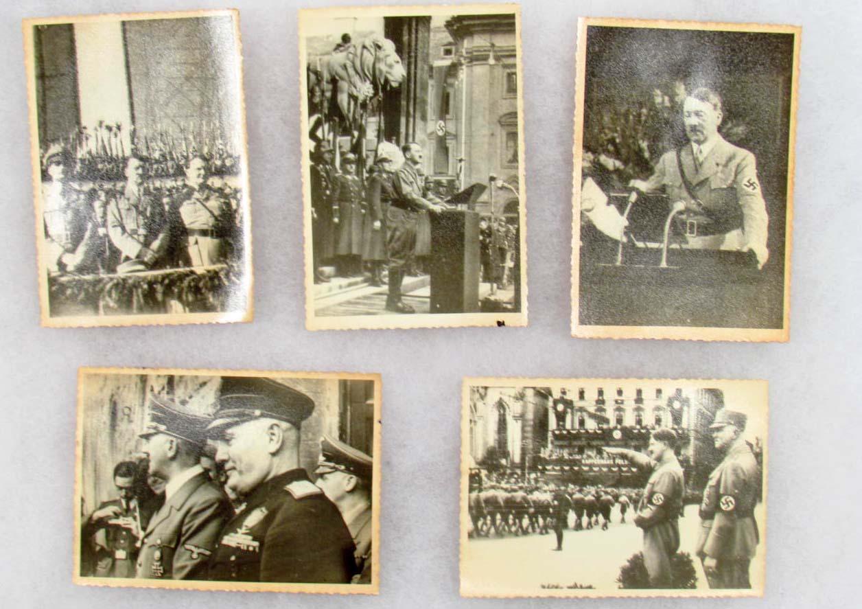 LOT OF 5 GERMAN DICTATOR ADOLF HITLER ARCHIVE PHOTOGRAPHS