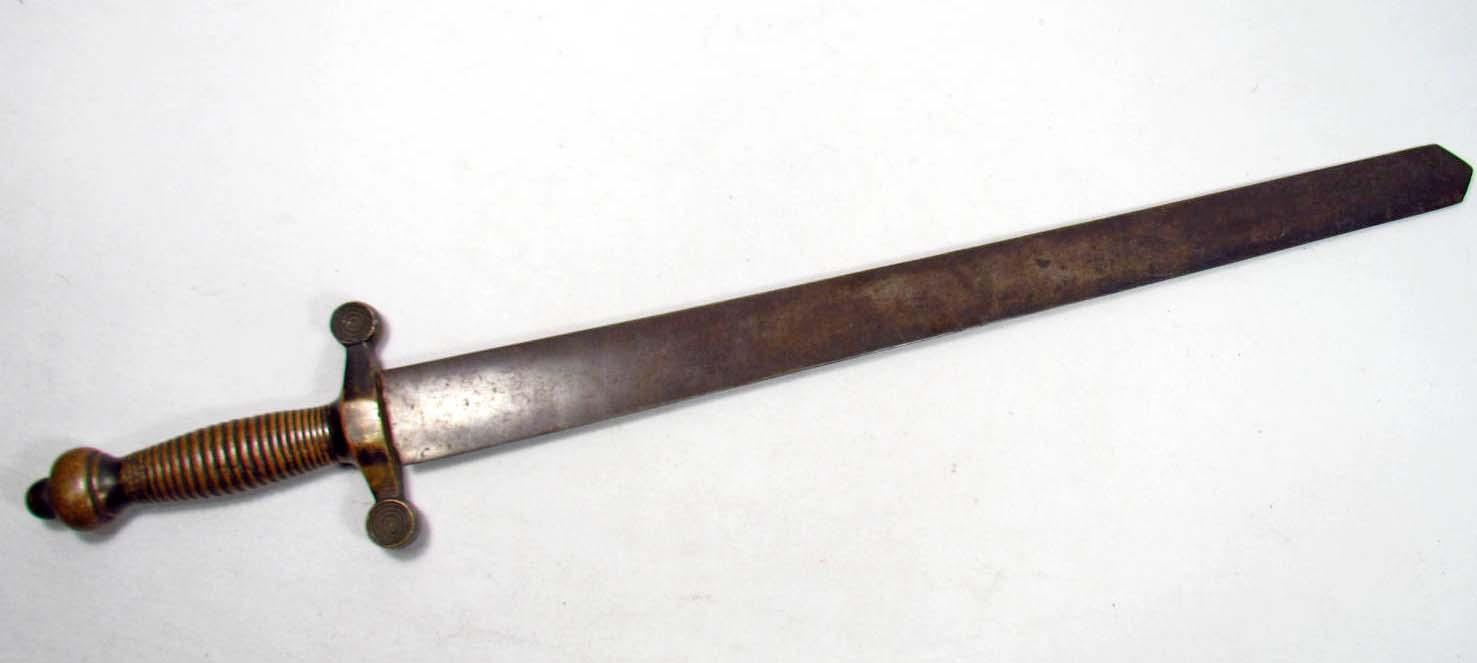 CONFEDERATE CIVIL WAR ERA ARTILLERY EM SHORT SWORD FOR AN ENLISTED MAN