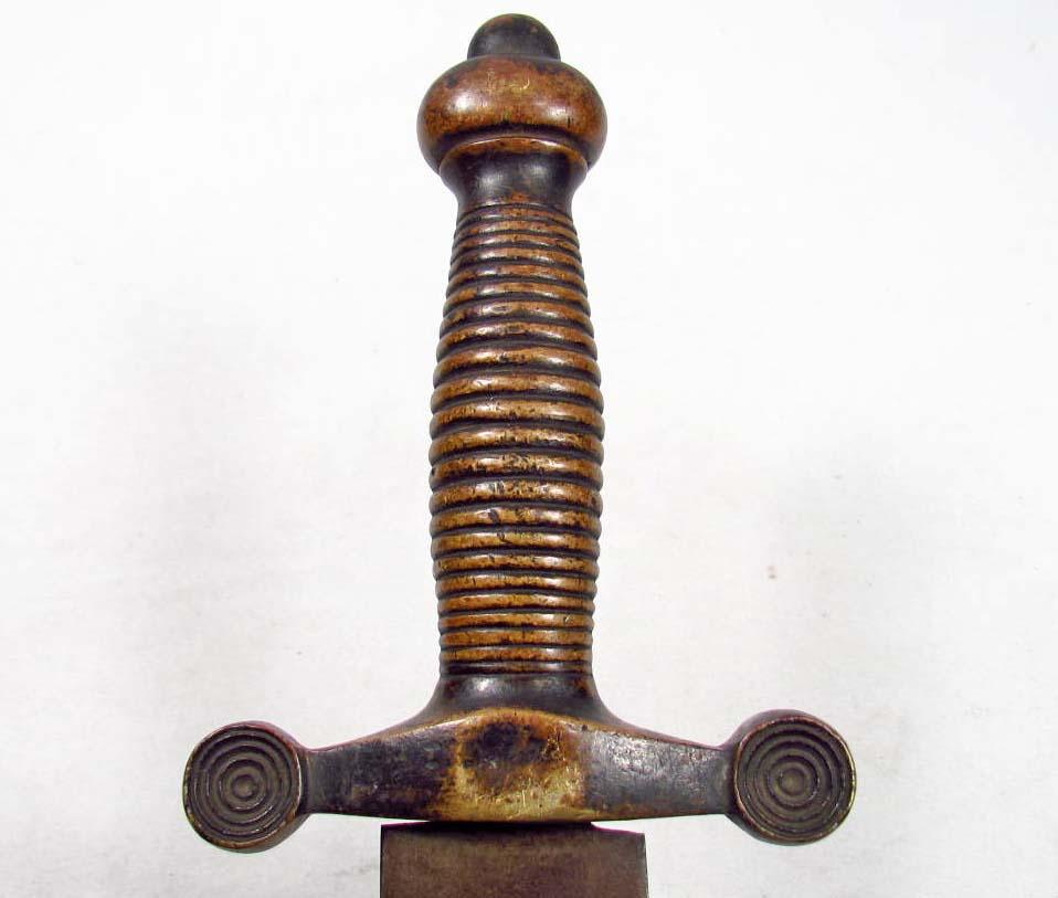 CONFEDERATE CIVIL WAR ERA ARTILLERY EM SHORT SWORD FOR AN ENLISTED MAN