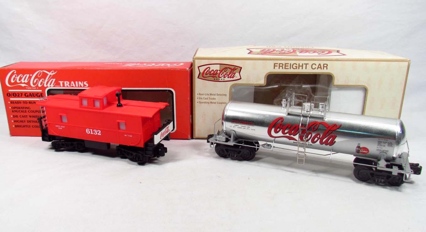 LOT OF 2 COCA-COLA TRAIN CARS IN ORIGINAL BOXES