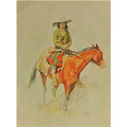 Frederic Remington - A Bunch of Buckskins: Old Ramon