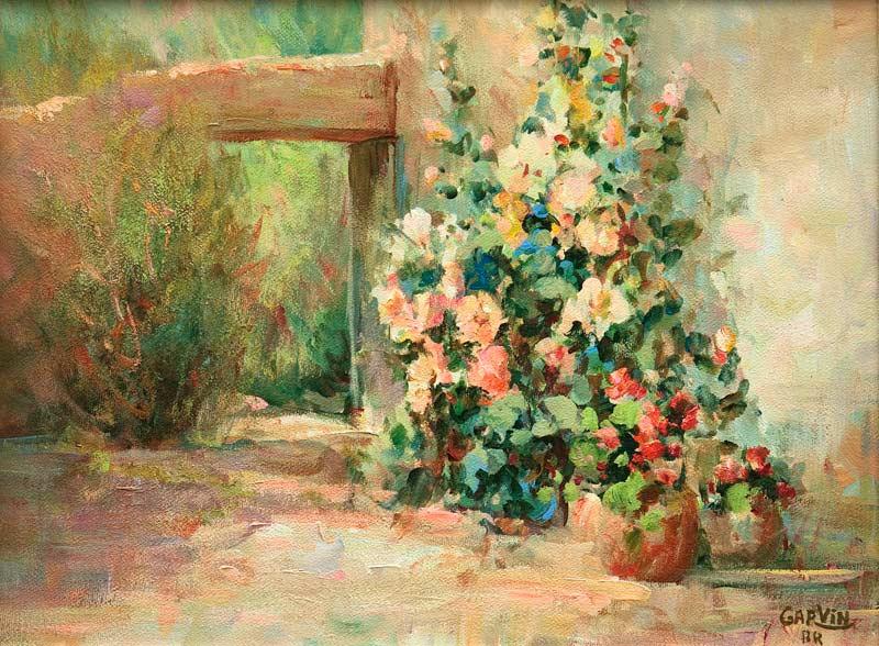 Barbara R. Garvin - Hollyhock Summer