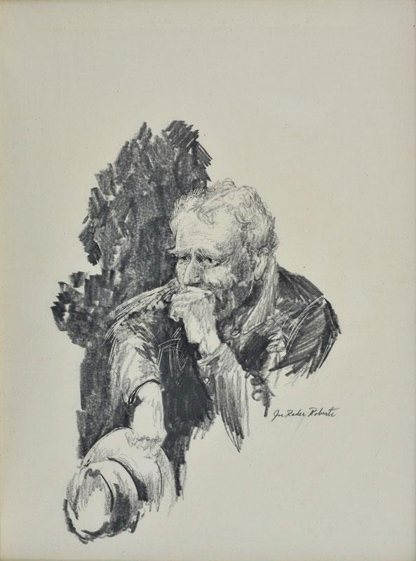 Joe Rader Roberts - Cowboy in Thought