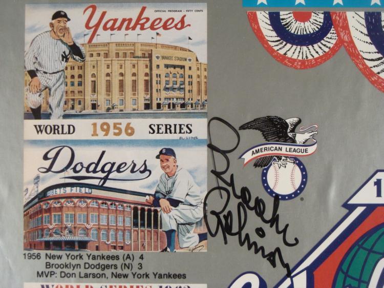 1992 World Series Poster Framed w/ Program Collection