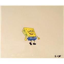 SpongeBob Squinting Arms Original Cel Production Out