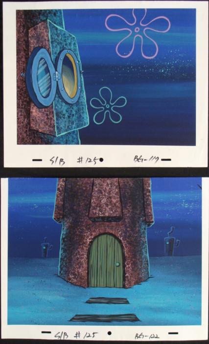 2 SpongeBob Orig Backgrounds Animation Squidwards House