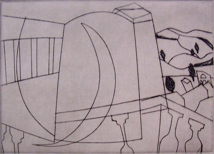 BEN NICHOLSON Signed Etching Modern British Art 1966