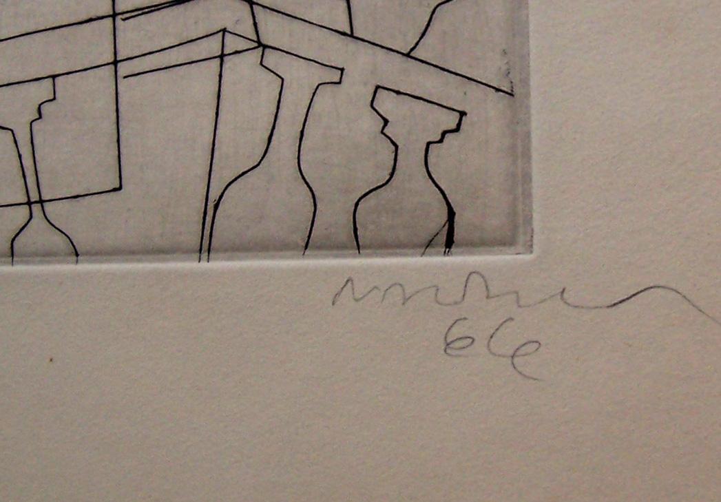 BEN NICHOLSON Signed Etching Modern British Art 1966