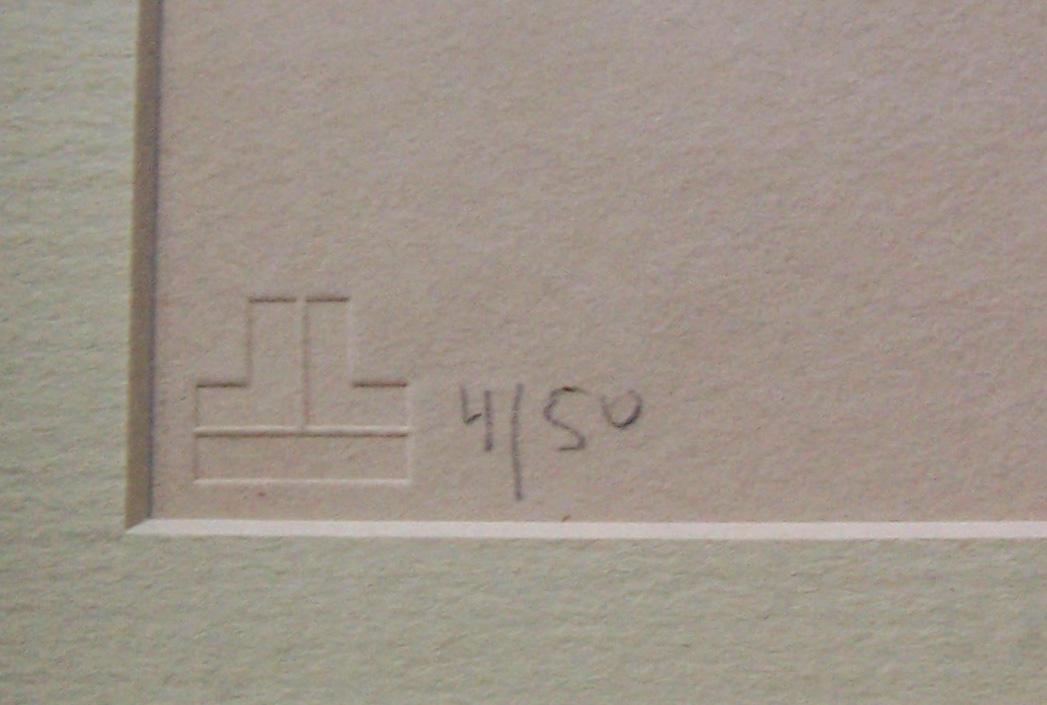 BEN NICHOLSON Signed Etching Modern British Art 1966