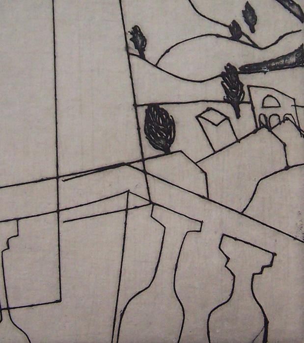 BEN NICHOLSON Signed Etching Modern British Art 1966