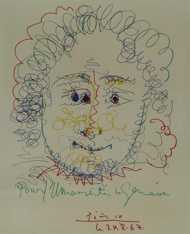 PICASSO Original Signed Lithograph 1967