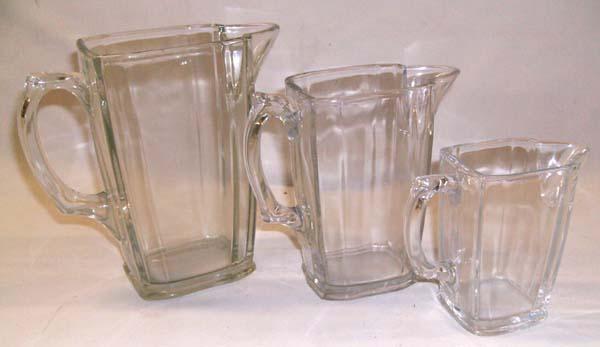 Vintage Graduated Glass Pitchers