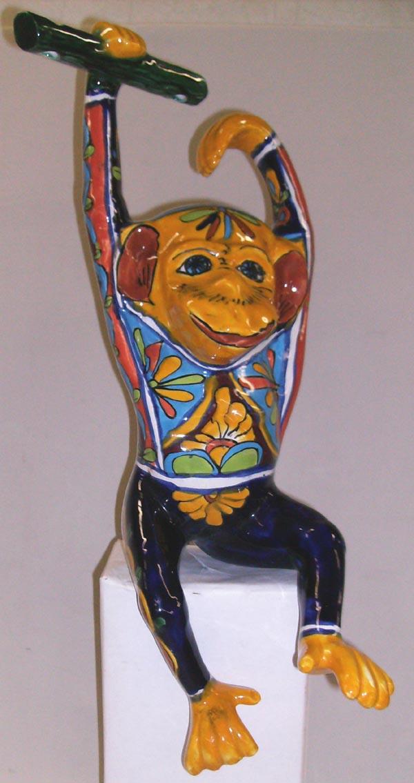 Mexican Talavera Pottery Chimpanzee