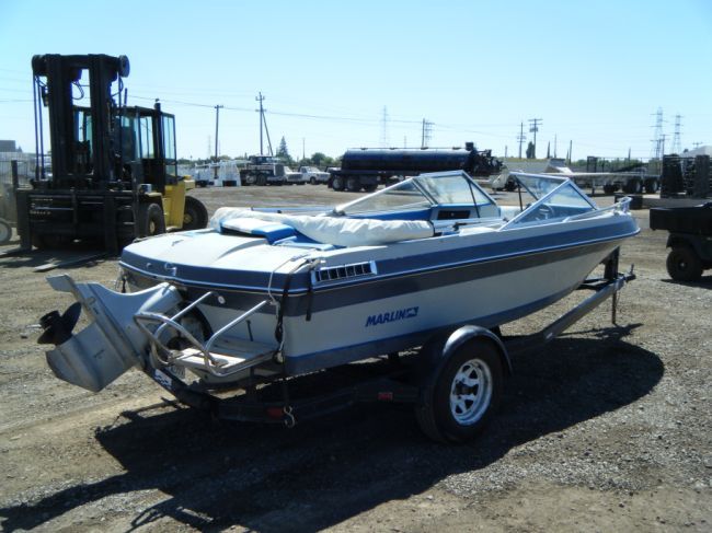 1984 Marlin V-Hull 16' Inboard Outboard Boat