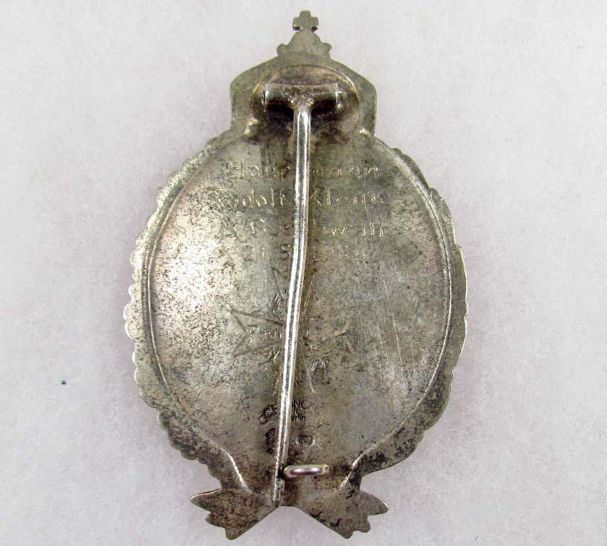 RARE IMPERIAL GERMAN WW1 BLUE MAX WINNER PRESENTATION PRUSSIAN PILOT BADGE