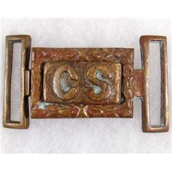 CONFEDERATE CIVIL WAR 1861 - 1865 CS MILITARY BELT BUCKLE