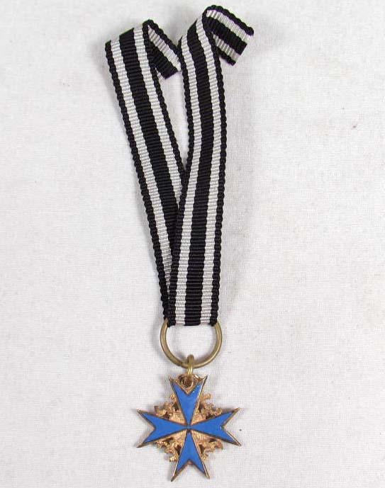 IMPERIAL GERMAN WW1 MINIATURE POUR LE MERITE BLUE MAX DECORATION