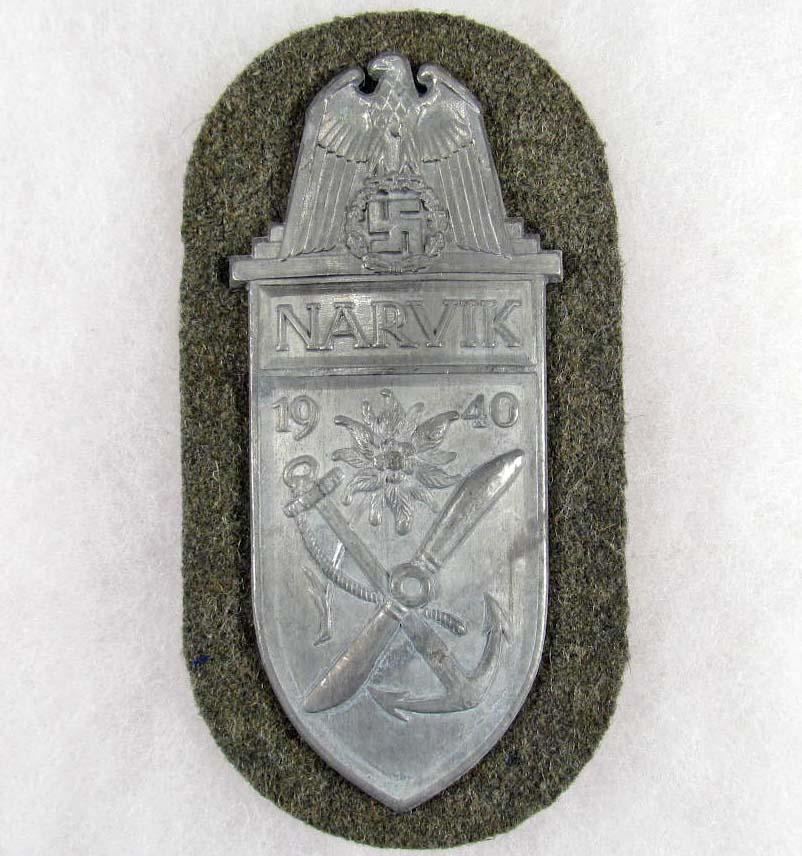 GERMAN NAZI ARMY NARVIK SLEEVE SHIELD