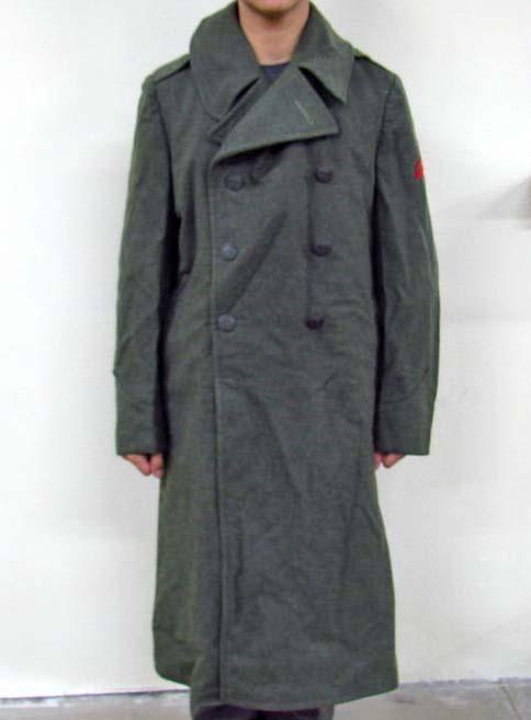 USMC MARINE CORPS EM WOOL OVERCOAT