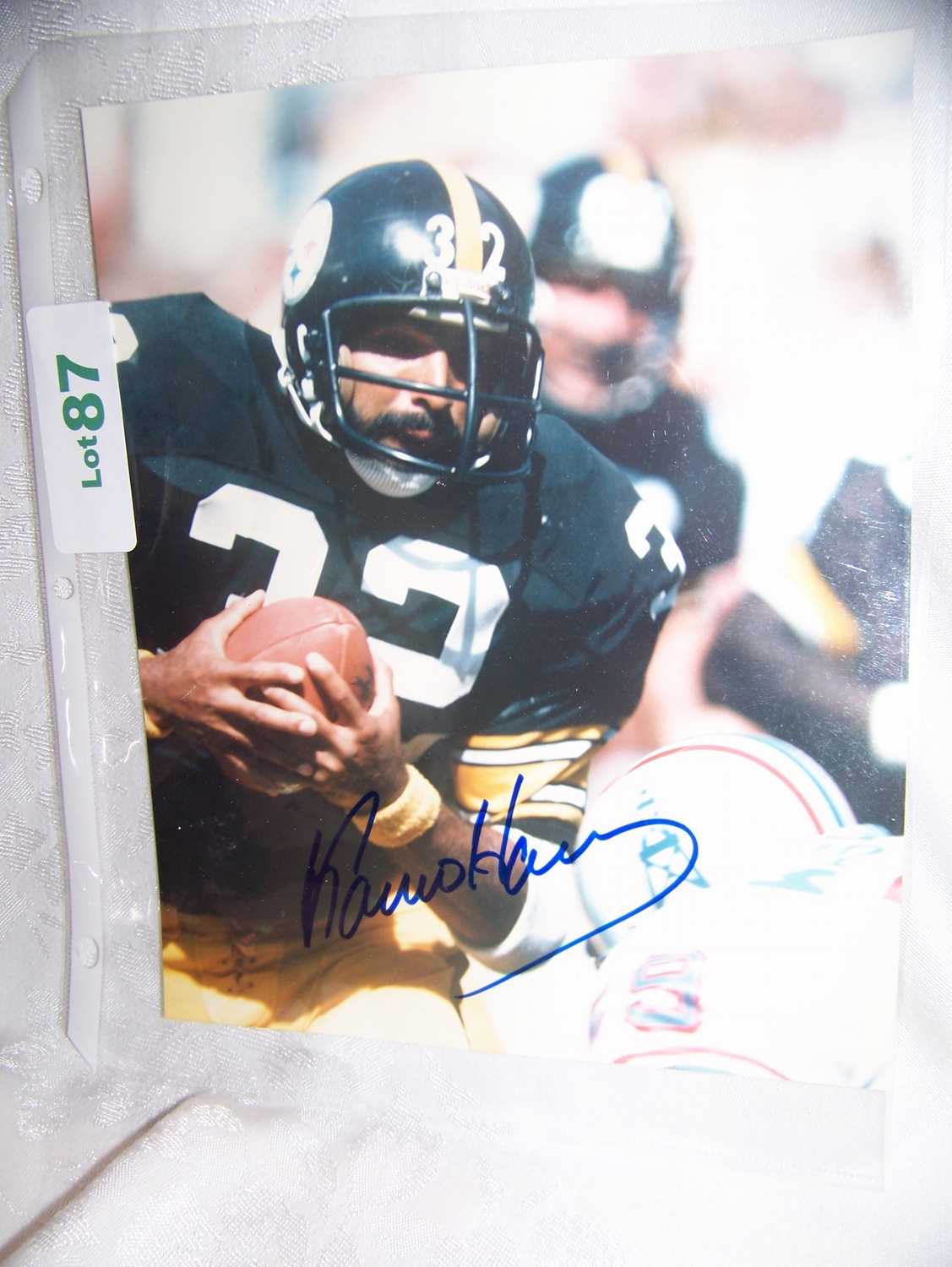 PITTSBURGH STEELER HAND SIGNED PHOTOGRAPH OF FRANCO HARRIS