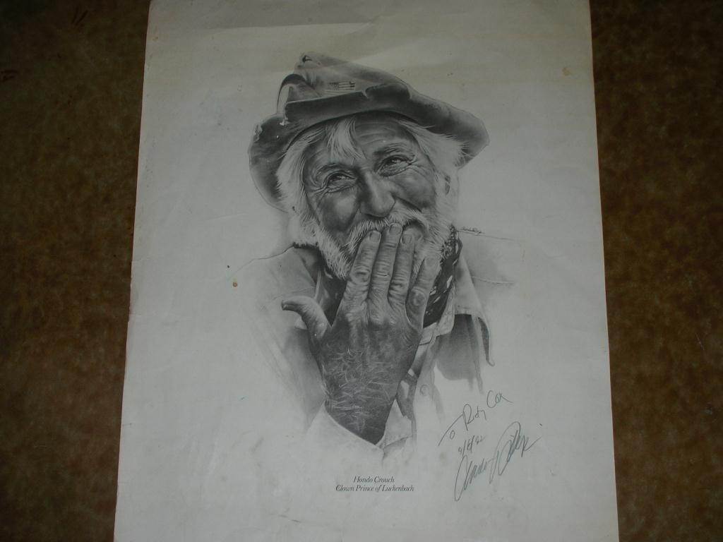 Hondo Crouch of Luckenback Texas28" x 22" print signed to Rusty Cox by ...