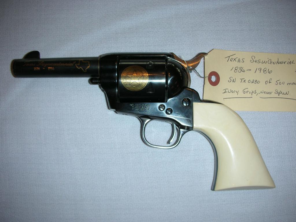 Texas Sesquicentennial Single Action Revolver.1836-1986. SN# TX0230 ...