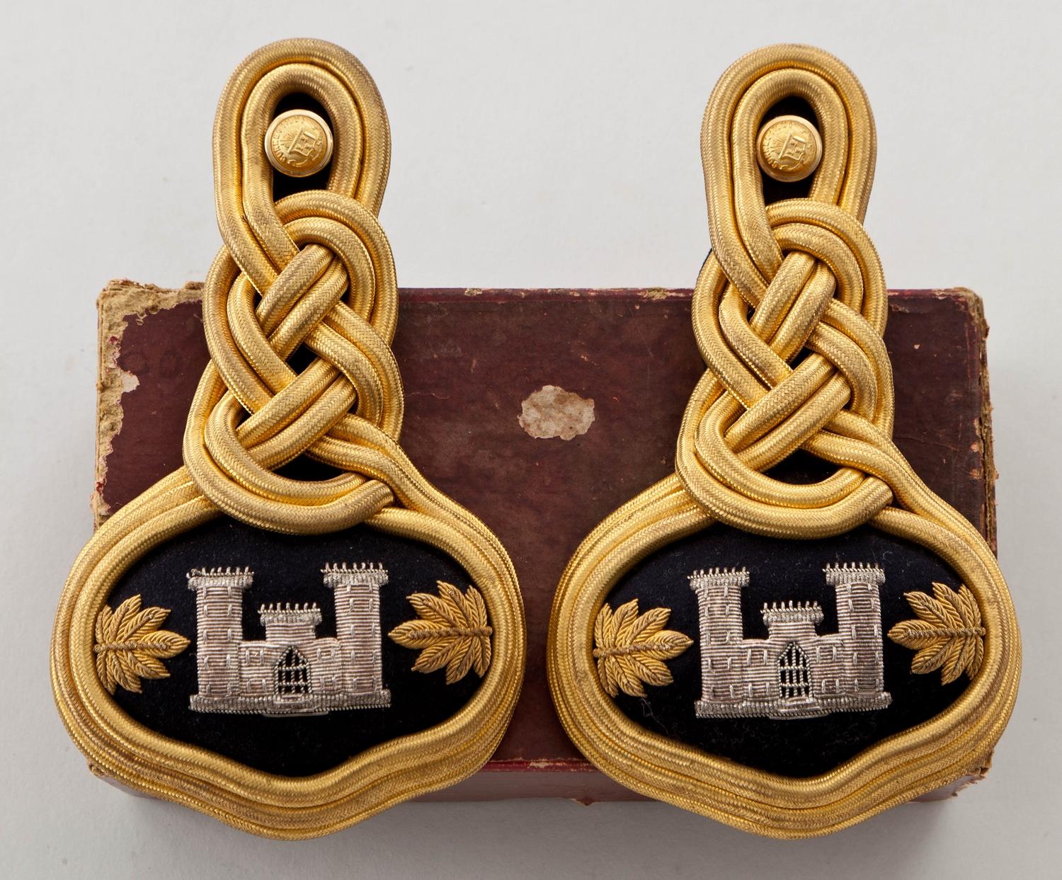 Late 19th Century U.S. Engineers Major's Epaulets