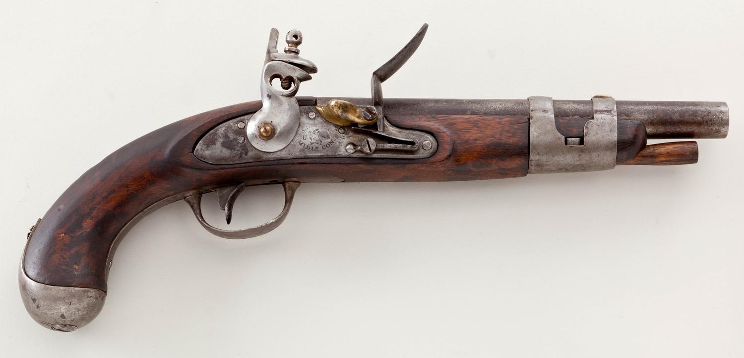 Model 1816 Flintlock Pistol, by S. North