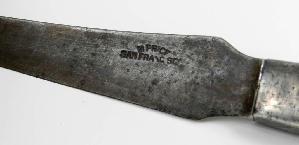 ''M. Price/San Francisco'' marked Knife