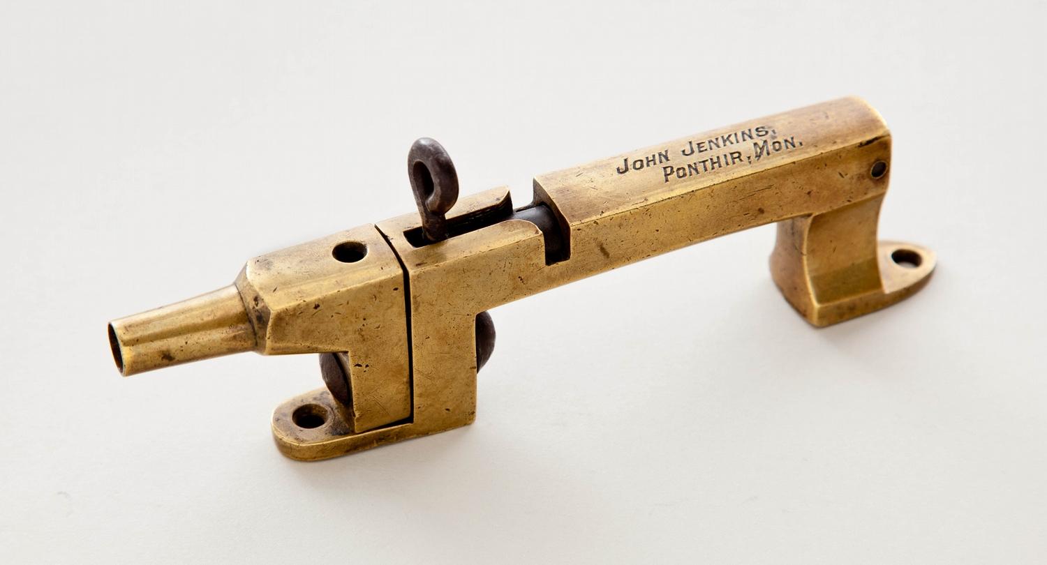 Bronze Antique Percussion Alarm Gun