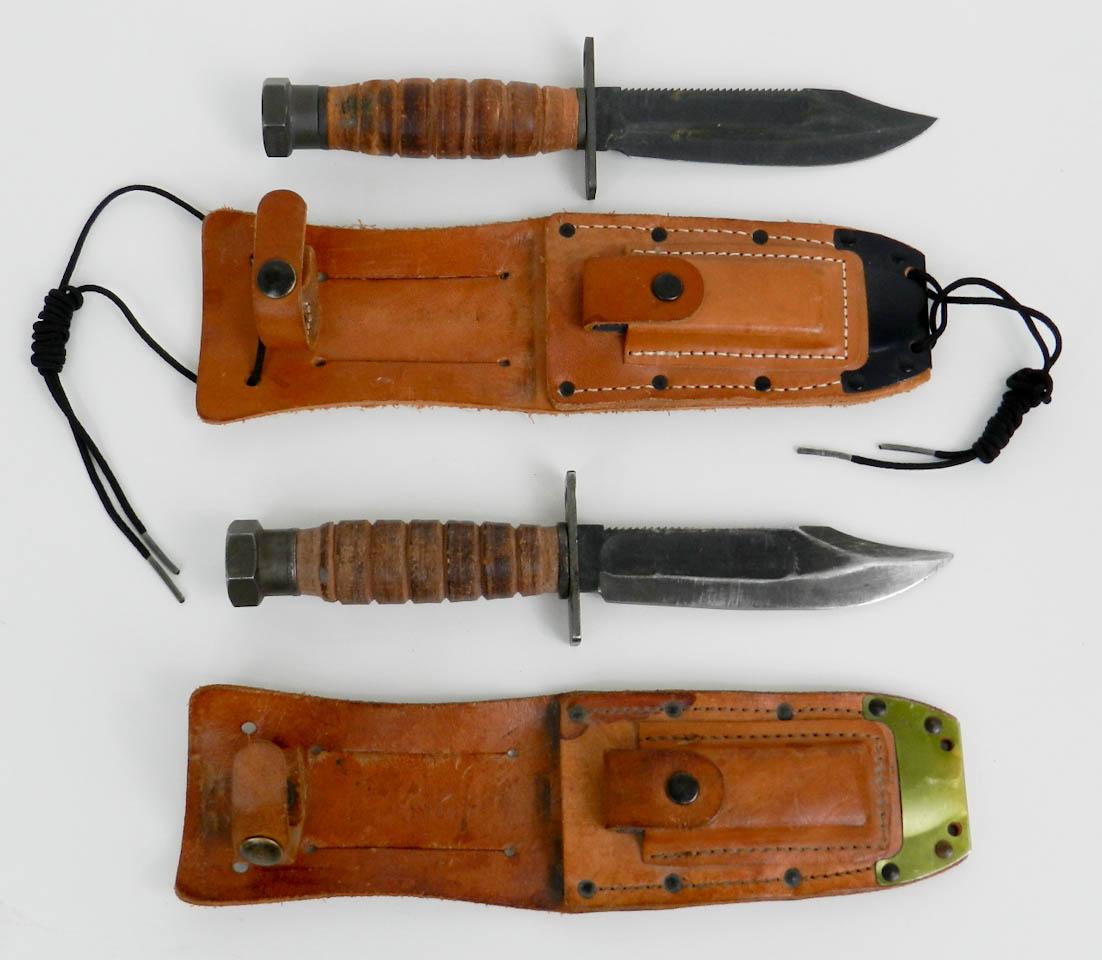 Lot of 2 USAF Survival Knives