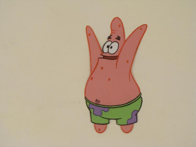 Patrick Arms SpongeBob Original Cel Production Art Up
